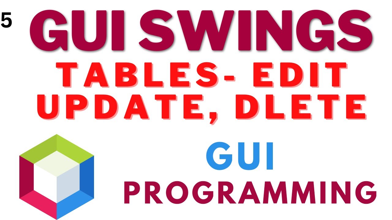 JTable in JAVA Swing | Edit and Update Data into JTable