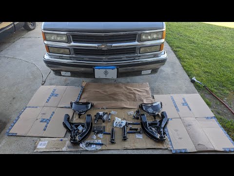 98 C1500 complete front suspension and steering replacement