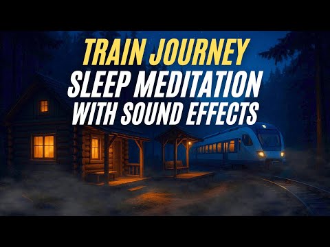 Deep Sleep Guided Meditation - Train Journey To A Sleepy Log Cabin
