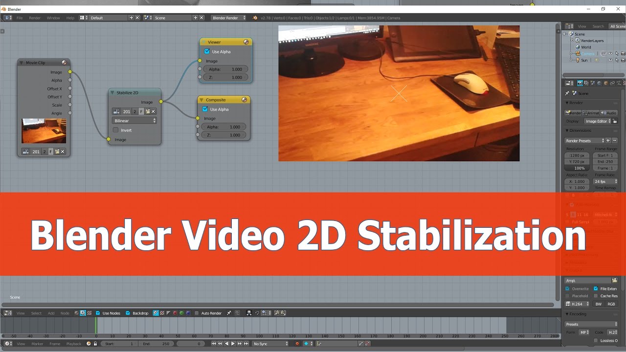 Blender Video 2D Stabilization