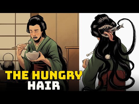 The Woman with Hungry Hair - Futakuchi-onna - Creatures of Japan