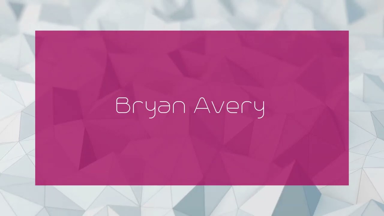 Bryan Avery - appearance