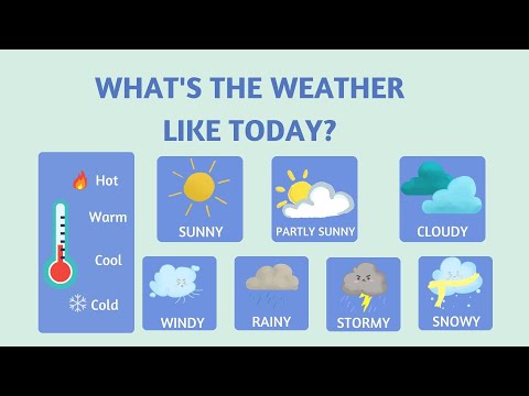 Types of Weather | Educational Video for kids
