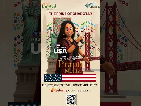 Prapti Mehta Garba Night with Charotar Pride in New Jersey on Sep 14 ...