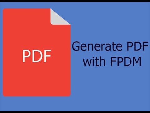 generate PDF with PHP FPDM library