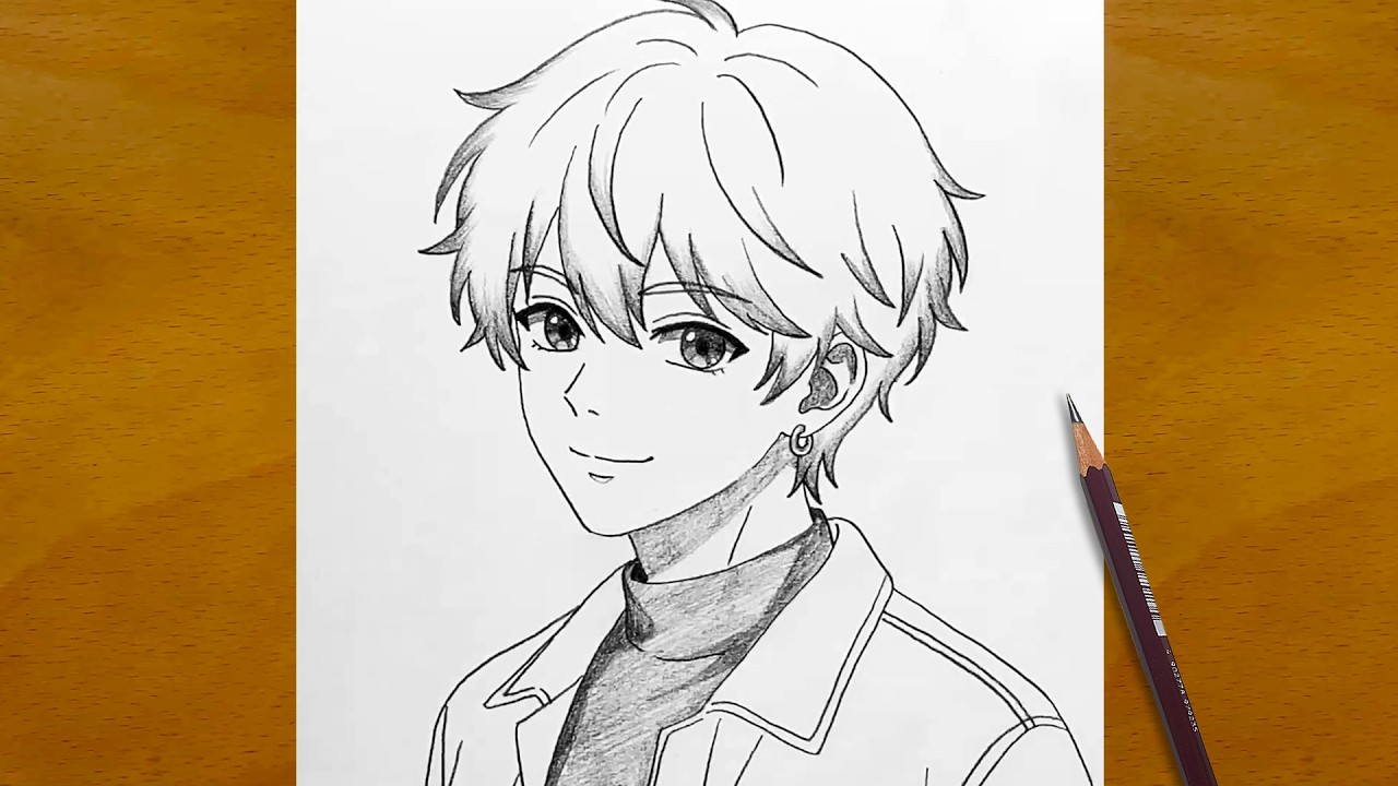 Beautiful Anime Boy Drawing Process | Pencil Art Guide
