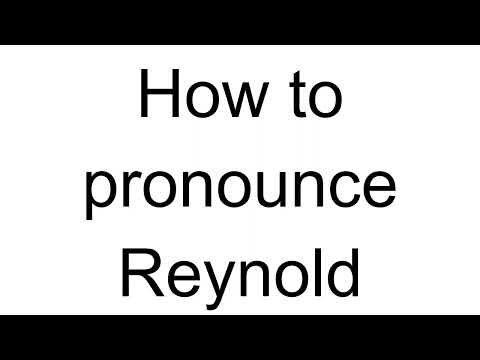 How to Pronounce Reynold (English)