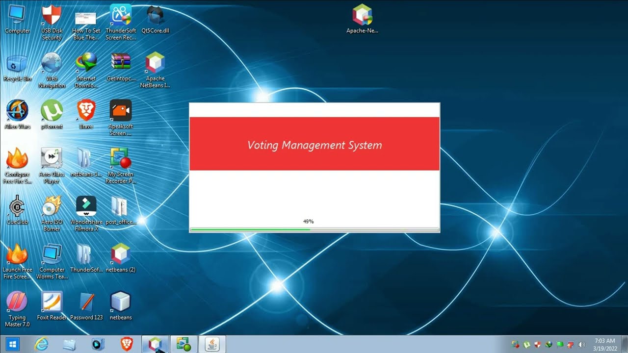 java swing splash screen | Voting Management System | Part 1 | java swing tutorial