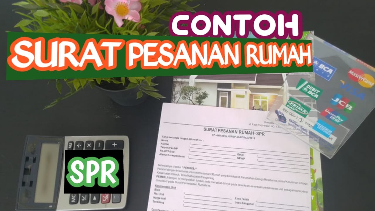 Contoh Surat Pesanan Rumah - SPR
