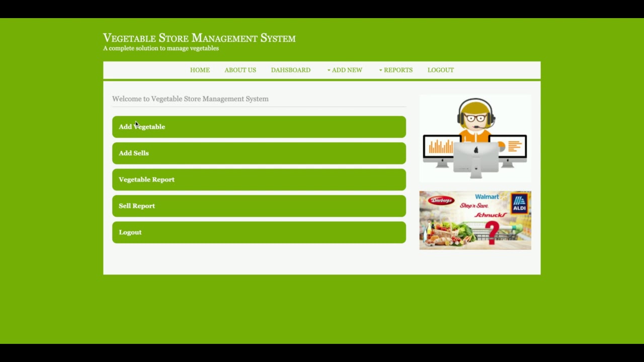 Vegetable Store Management System | Java JSP Servlet Project Tutorial | Java JSP CRUD Project