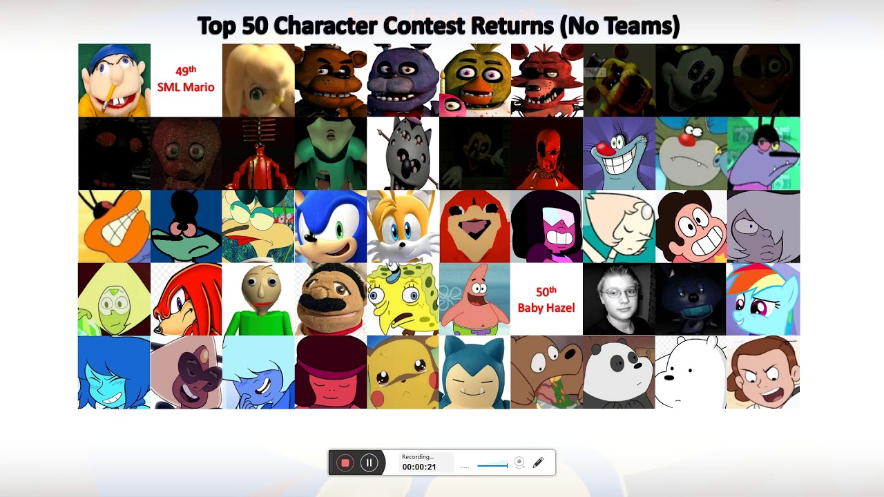 Top 50 Character Contest (Returns) #4 (Closed)