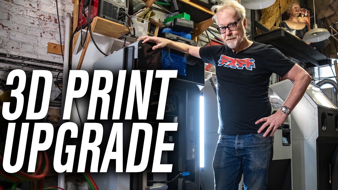 Adam Savage Unveils New SLS 3D Printer in His Workshop | Galaxy.ai