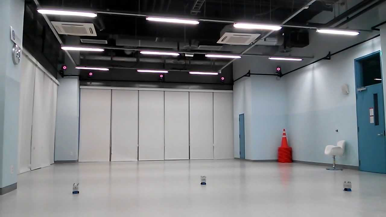 multiple robot position control using motion capture device