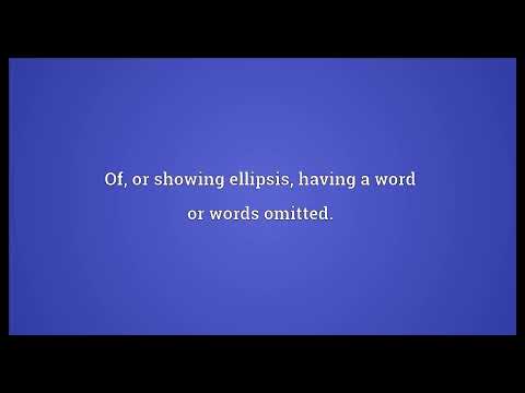 Elliptical Meaning