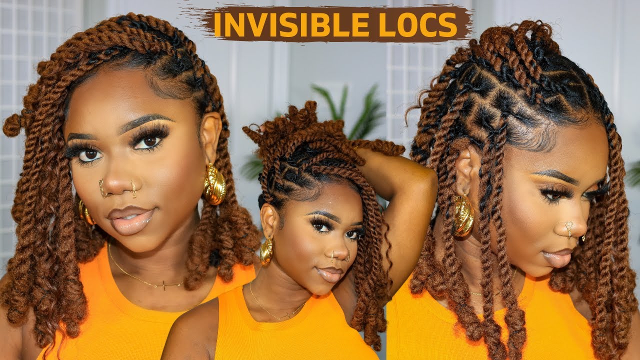 INVISIBLE LOCS TUTORIAL | EASY METHOD | PROTECTIVE STYLE | CHEV B.