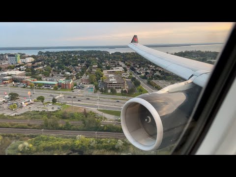 Air Canada Airbus A330-300 Sunset Landing at Montréal Trudeau | YYZ-YUL