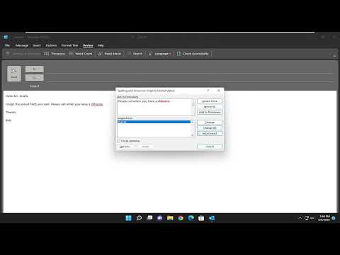 How To Spell Check In Outlook - Office 365