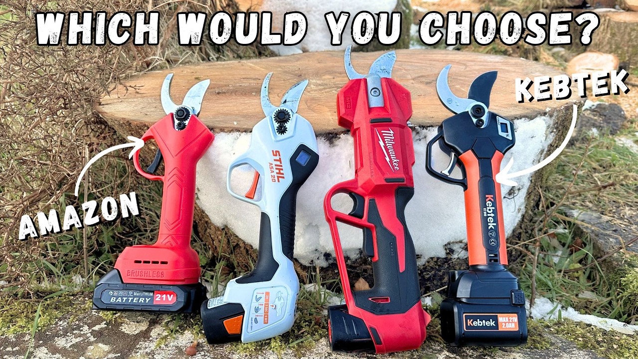 Which are the BEST Battery Pruning Shears? We Test Them To Find Out!