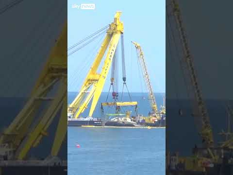 Bayesian superyacht raised from seabed