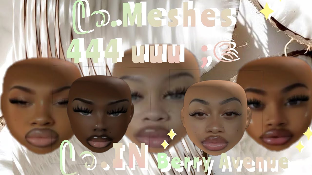 MESH FACES FOR YOU -IN BERRY AVENUE  ✨️ +CREATORS| HOW TO #berryave #roblox #howto 