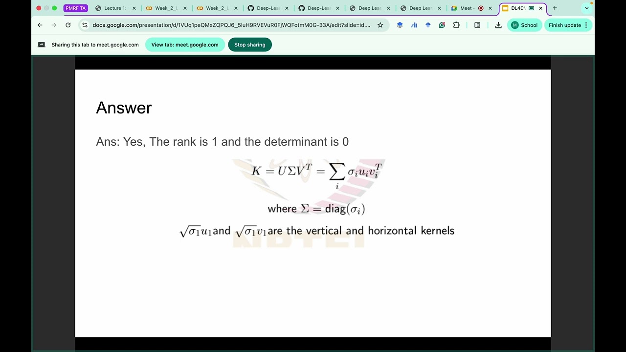 Deep Learning for Computer Vision, Week 2, 2025