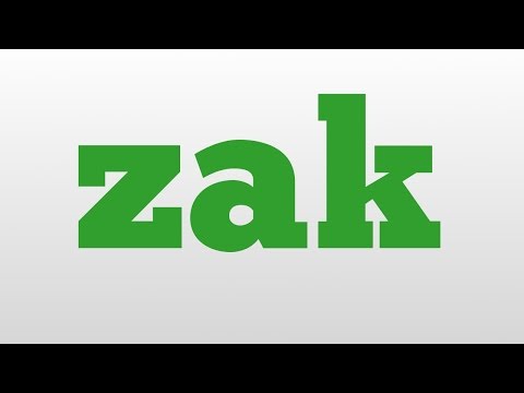 zak meaning and pronunciation