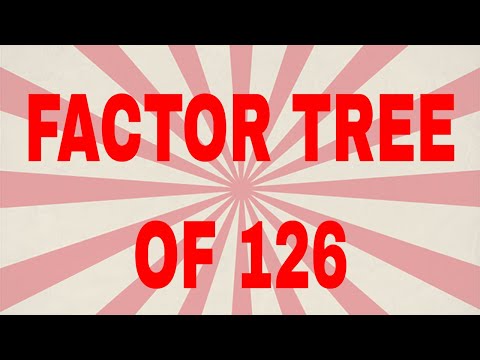 Factor tree of 126|Prime factor tree