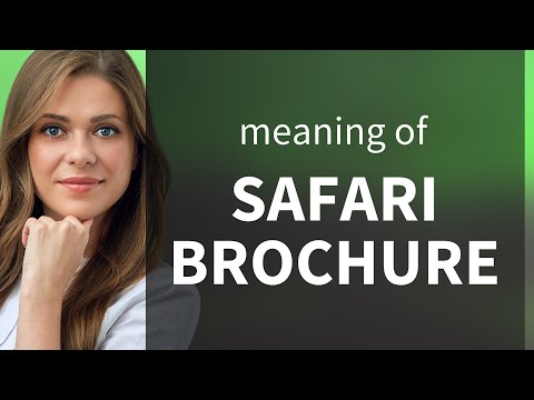 Exploring 'Safari Brochure': A Journey into Language