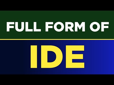 Full form of IDE | IDE ka full form kya hai | IDE full form | Free Learn University