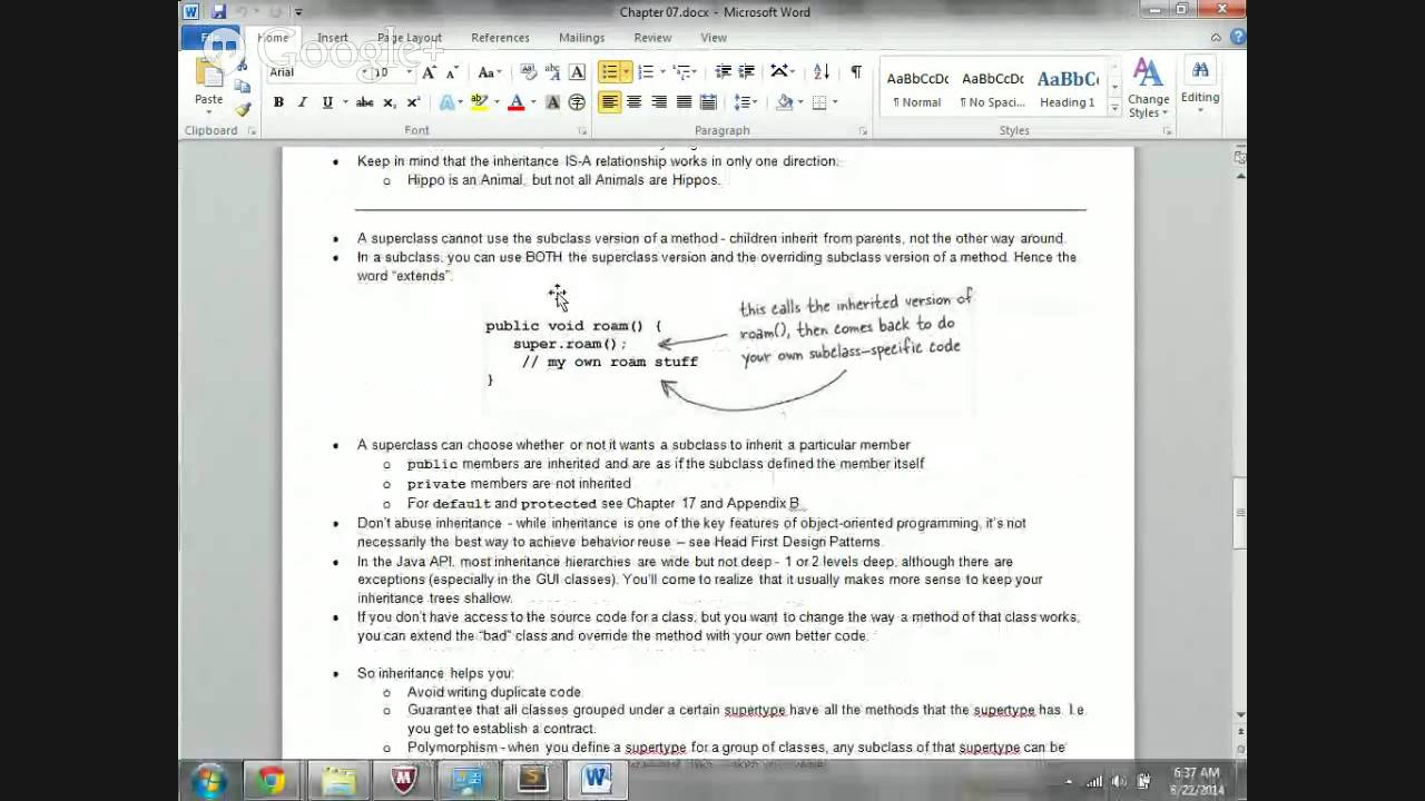 Head First Java - Class 21 - (Chapter 7 - part 2)