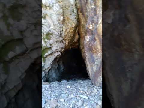 This mountain top ,old Gold Mine still has a mine cart at the entrance,Kootenays B.C