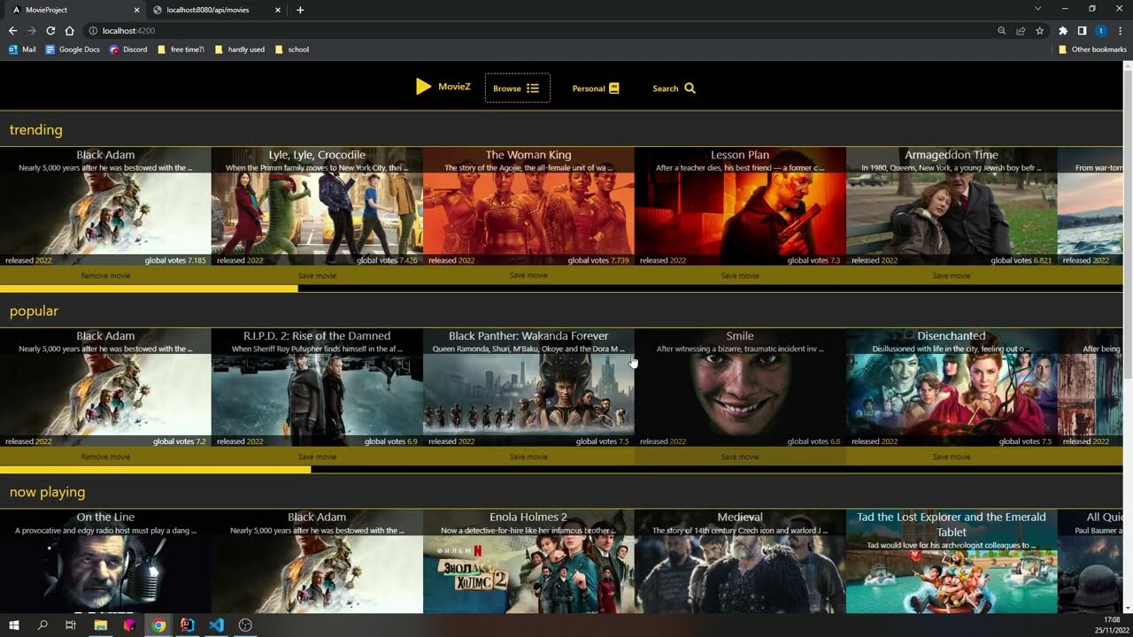 angular movies project