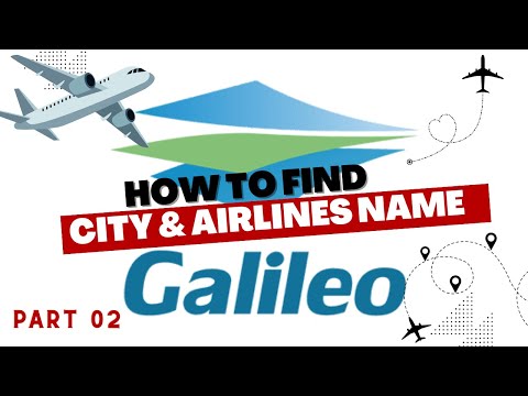 How to do Airlines & City Encode Decode in Galileo Travelport Smartpoint GDS. 2023
