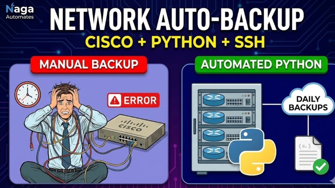 Automate Cisco Router Backups with Python (SSH & Paramiko Tutorial)