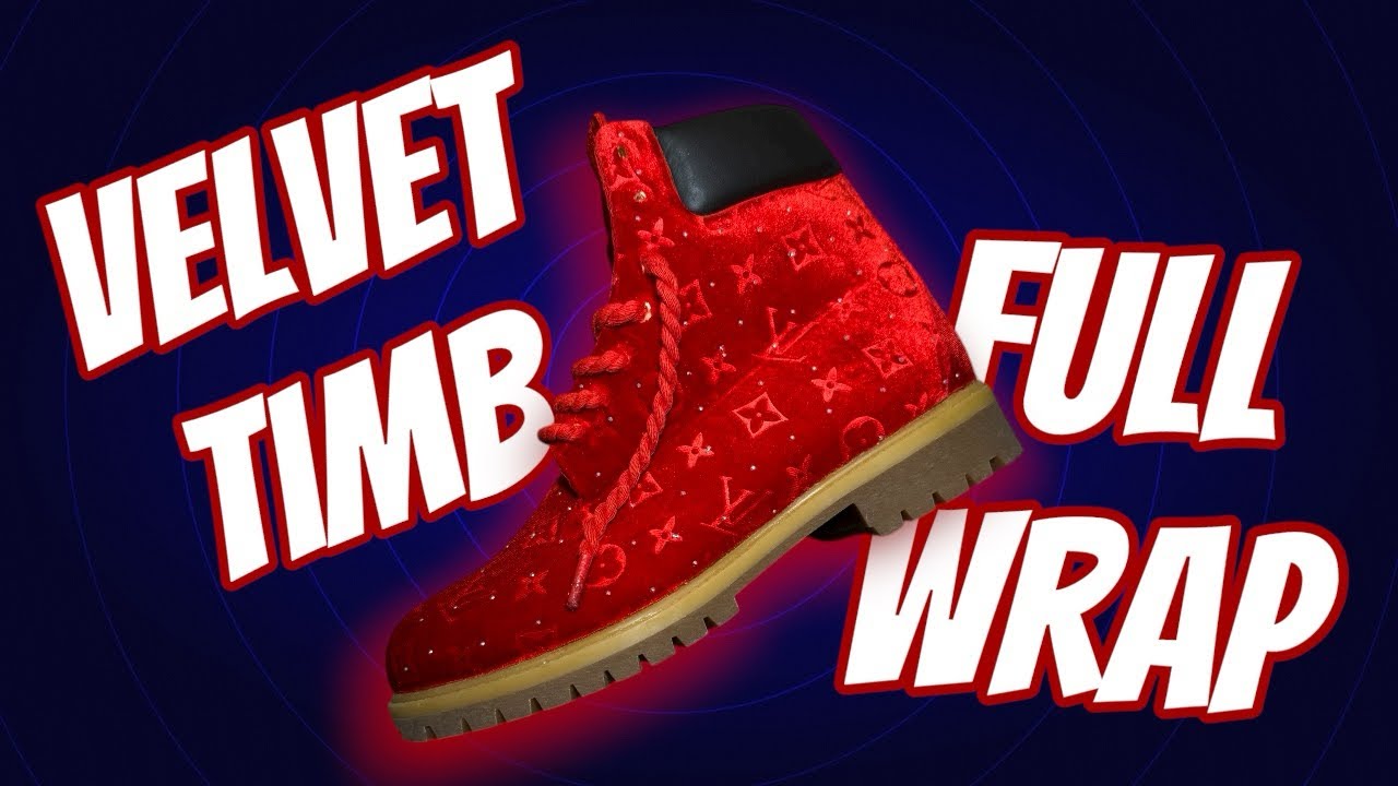 Wrapping Timberland Boots with Fabric 