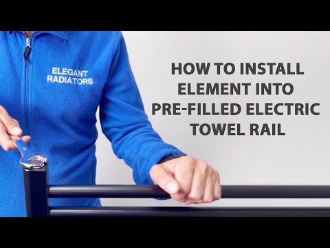 How to Install Element into Pre-filled Electric Towel Rail | elegant-radiators.co.uk