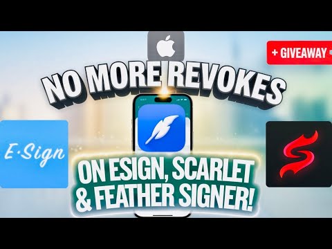 Avoid App Revokes on iOS | ESign, Scarlet & Feather Signer Guide on iPhone & iPad + HUGE Giveaway!