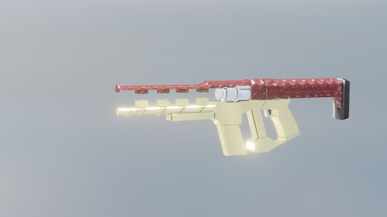 I Made a Stylized Sci-Fi Rifle in Blender