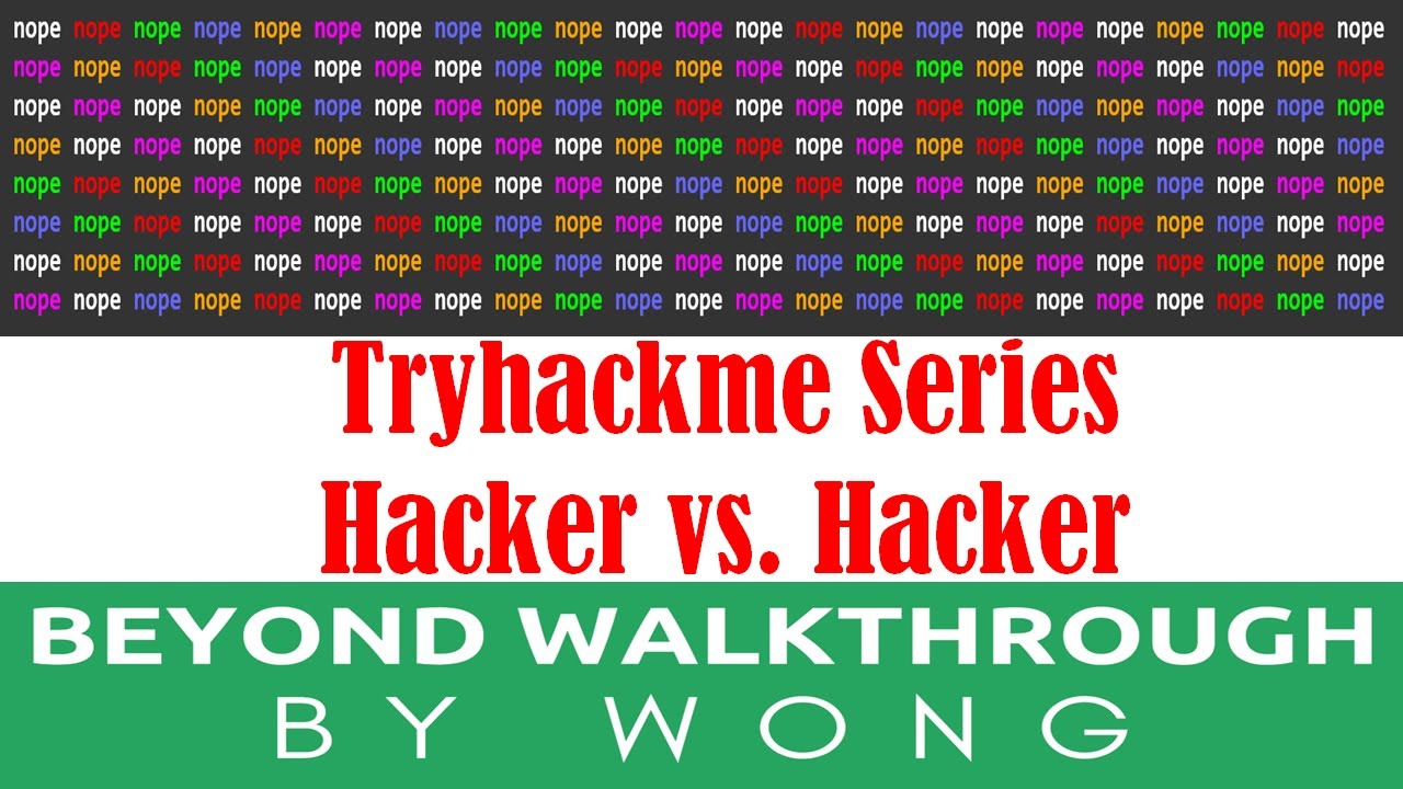 Cyber Security | Ethical Hacking | Pentesting Lab | Tryhackme |   Hacker vs Hacker