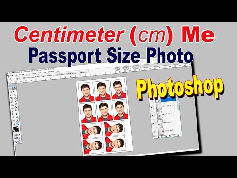 passport size photo size in cm in photoshop