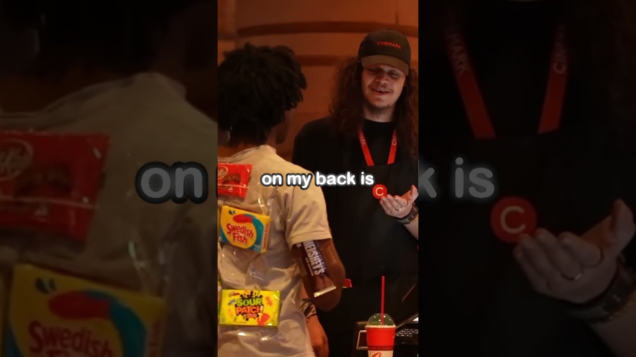 Sneaking SNACKS into Movie Theaters Prank!! 💀🍿 #kaneljoseph #prank