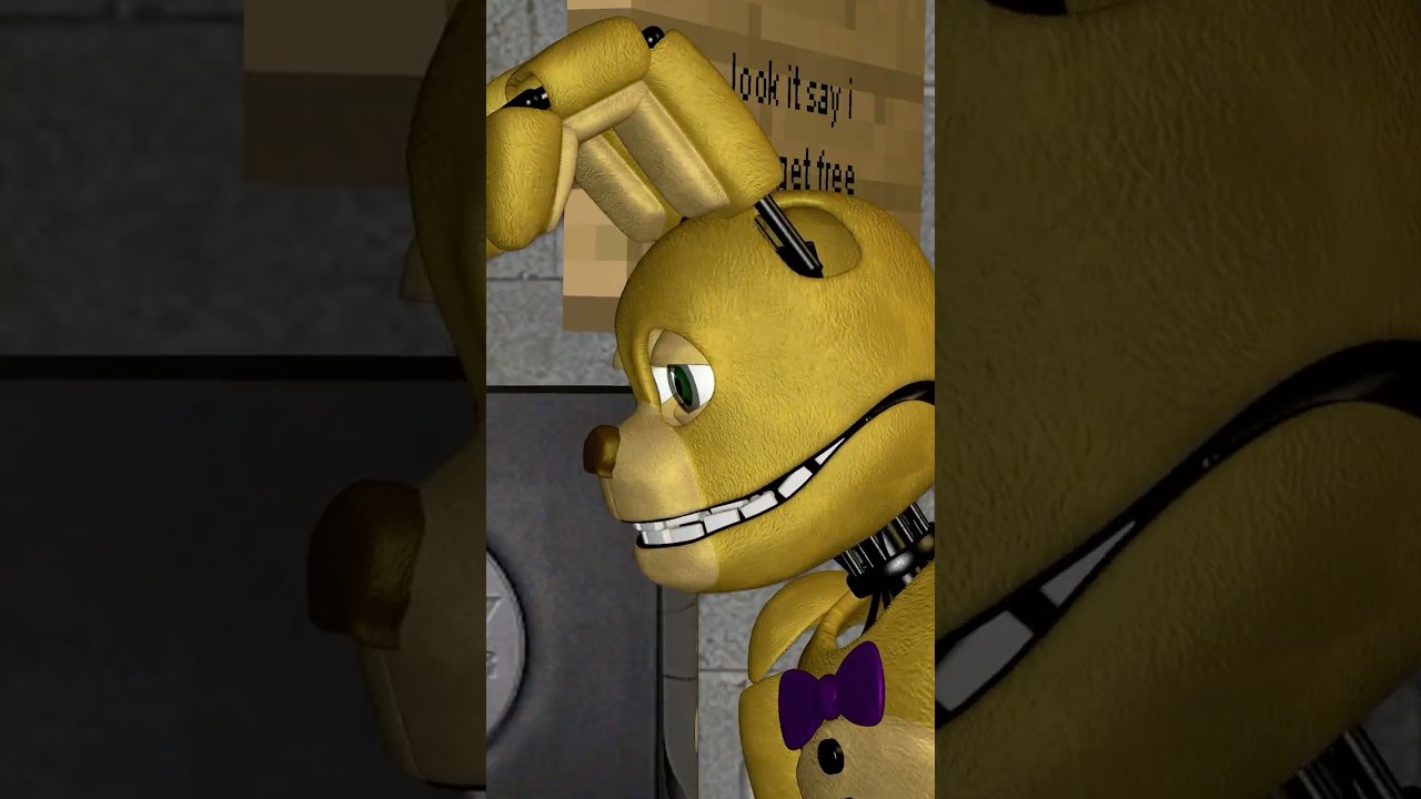 Gmod FNAF Clips | Spring Bonnie Downloads A Virus! | #shorts