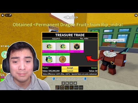 FINALLY.. I Got PERMANENT DRAGON FRUIT in Blox Fruits!