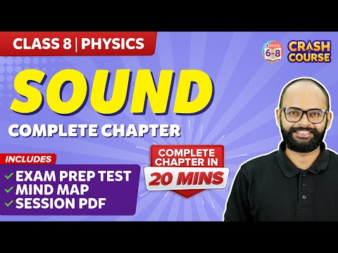 Sound Complete Chapter | Mindmap with Explanation | Class 8 | BYJU'S