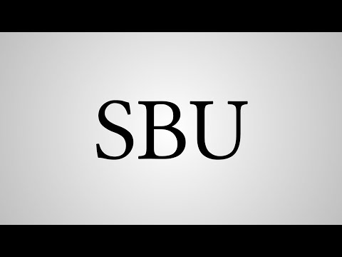 What Does "SBU" Stand For?