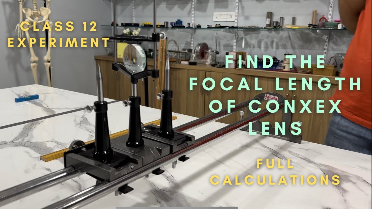 To Find the Focal Length of Convex Lens | Optical Bench Experiment | Convex and Concave Lens