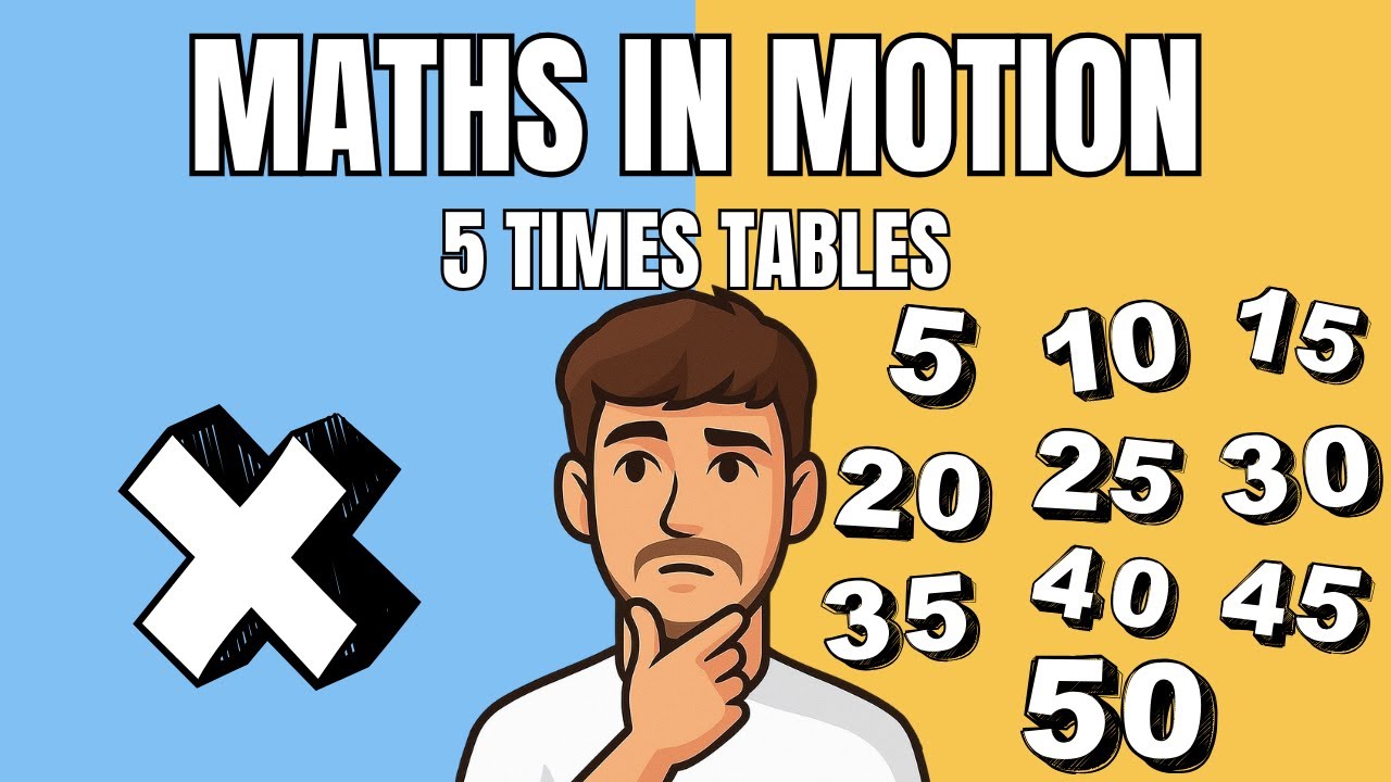 Maths In Motion! Classroom Fitness Brain Break (5 TIMES TABLES)