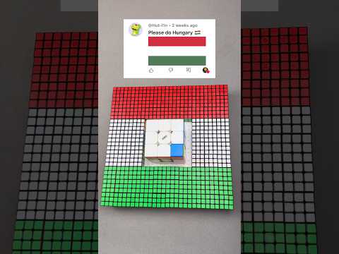 Making Hungary 🇭🇺 With Rubik’s Cubes