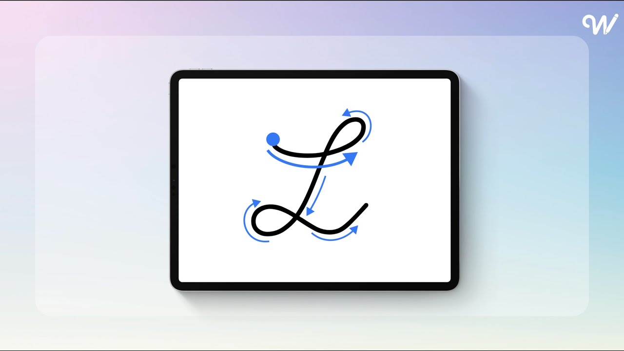 How to Write Cursive L in Writey