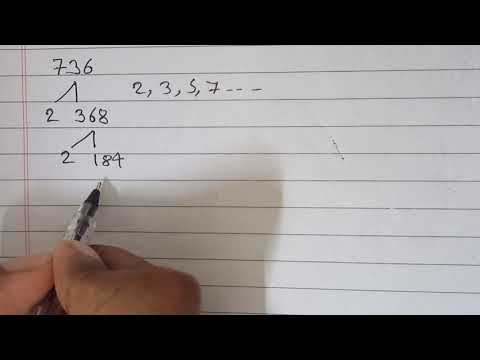 factor tree of 736 | prime factor tree |